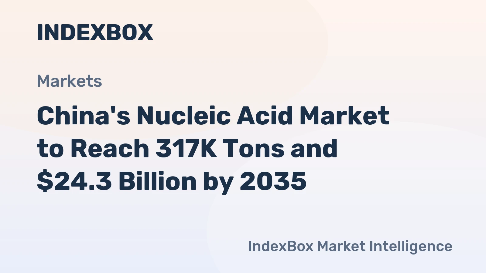 China's Nucleic Acid Market to Reach 317K Tons and $24.3 Billion by 2035