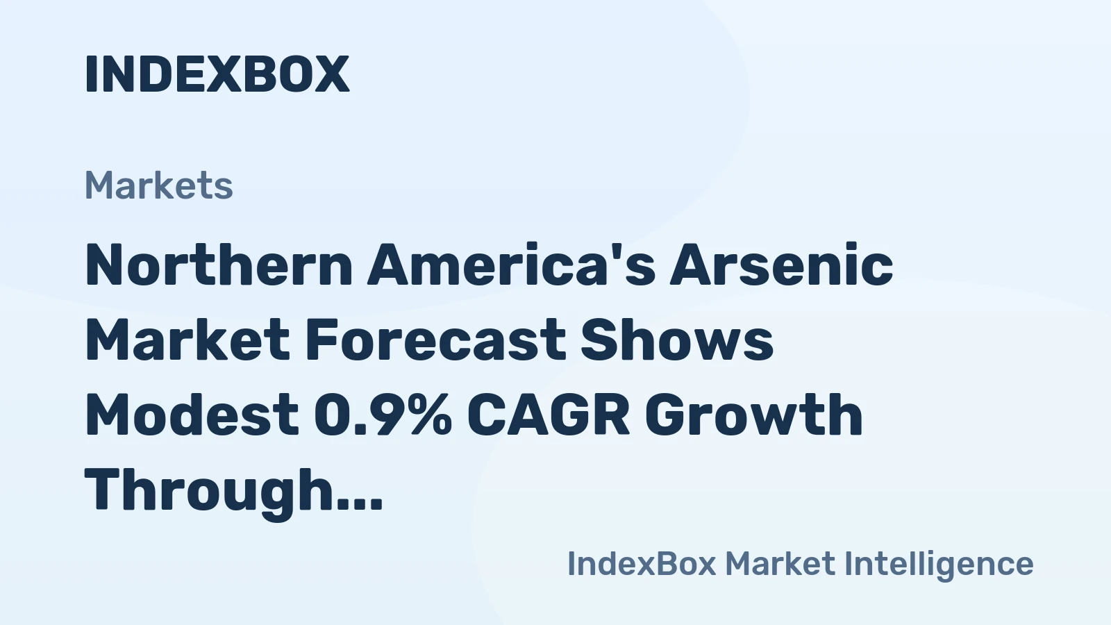 Northern America's Arsenic Market Forecast Shows Modest 0.9% CAGR Growth Through 2035