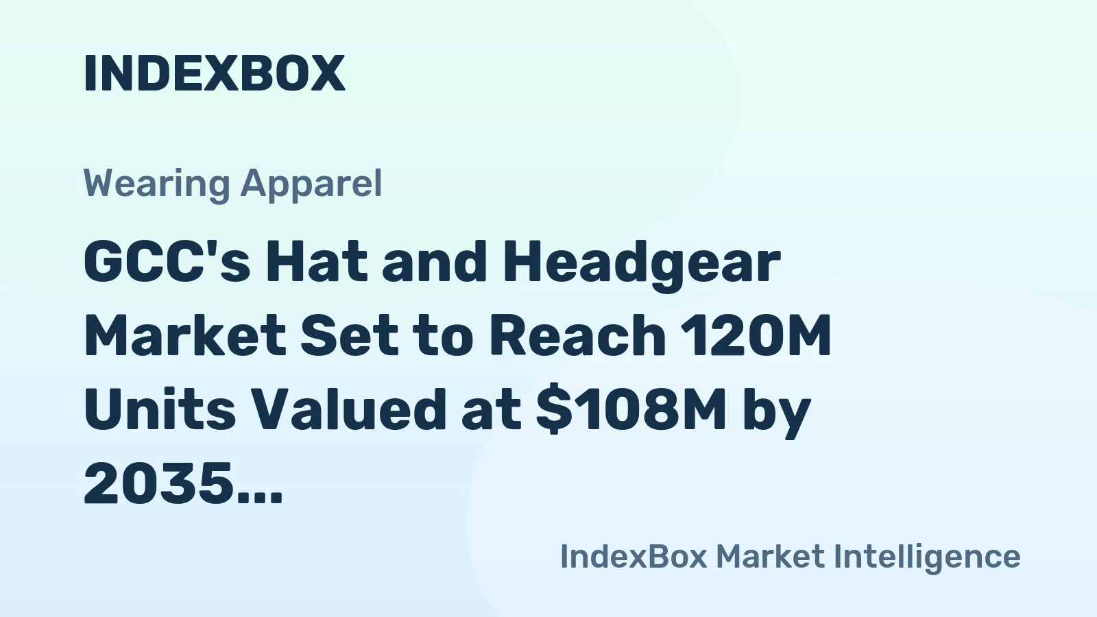 GCC's Hat and Headgear Market Set to Reach 120M Units Valued at $108M by 2035