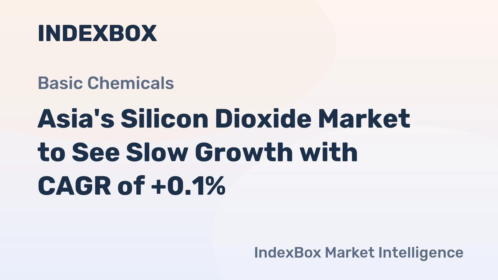 Asia's Silicon Dioxide Market to See Slow Growth with CAGR of +0.1%