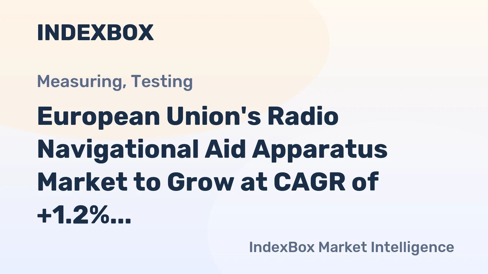 European Union's Radio Navigational Aid Apparatus Market to Grow at CAGR of +1.2% from 2024 to 2035