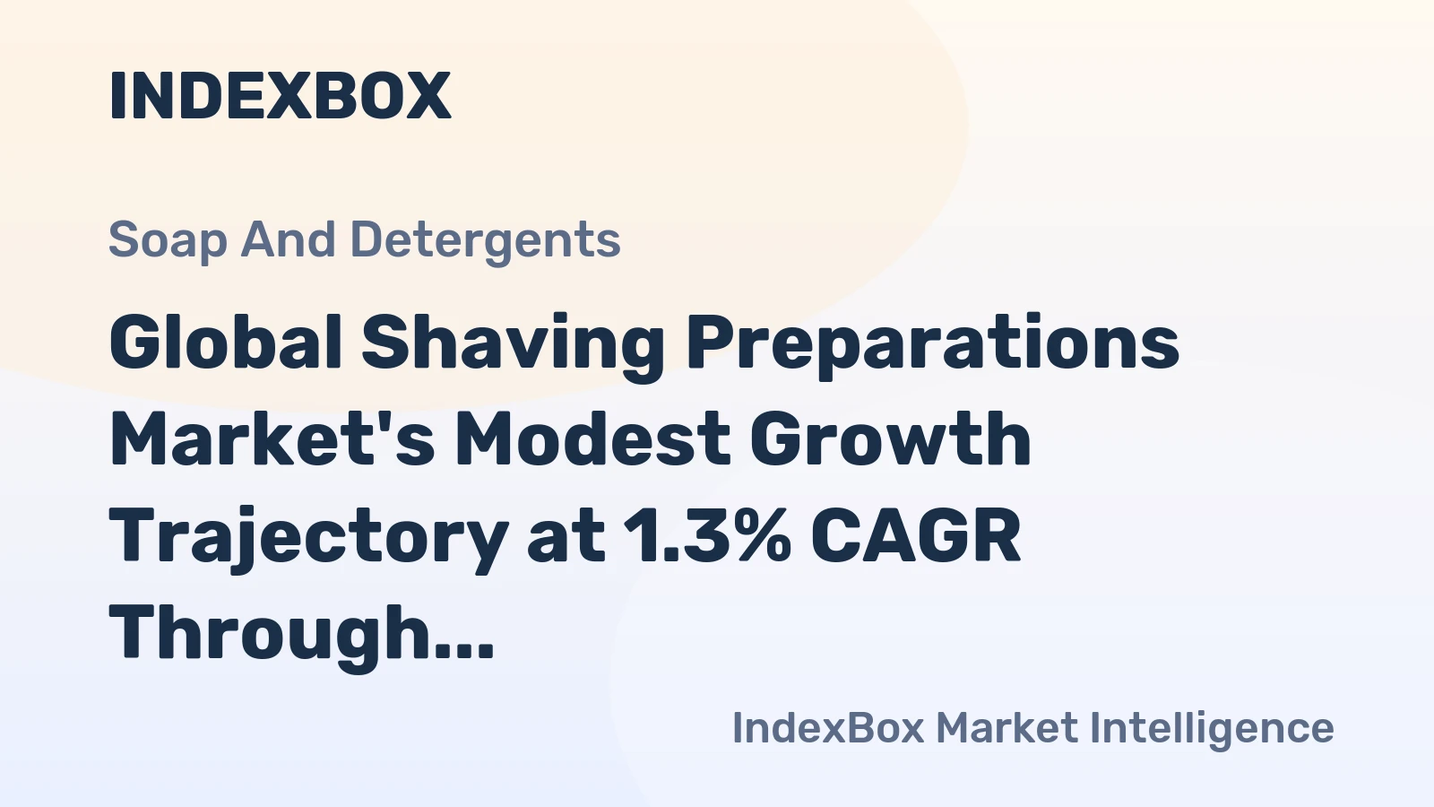Global Shaving Preparations Market's Modest Growth Trajectory at 1.3% CAGR Through 2035