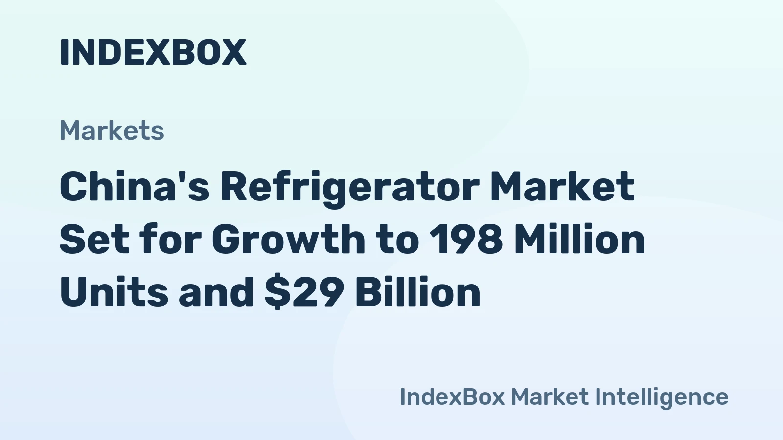 China's Refrigerator Market Set for Growth to 198 Million Units and $29 Billion
