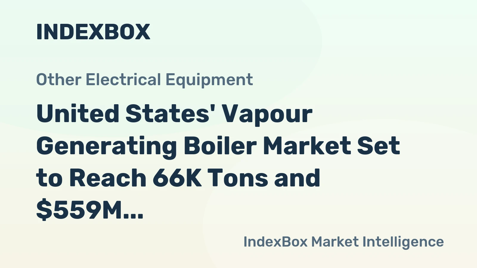 United States' Vapour Generating Boiler Market Set to Reach 66K Tons and $559M by 2035