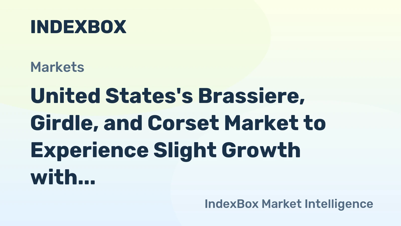 United States's Brassiere, Girdle, and Corset Market to Experience Slight Growth with +0.2% CAGR Over Next Decade