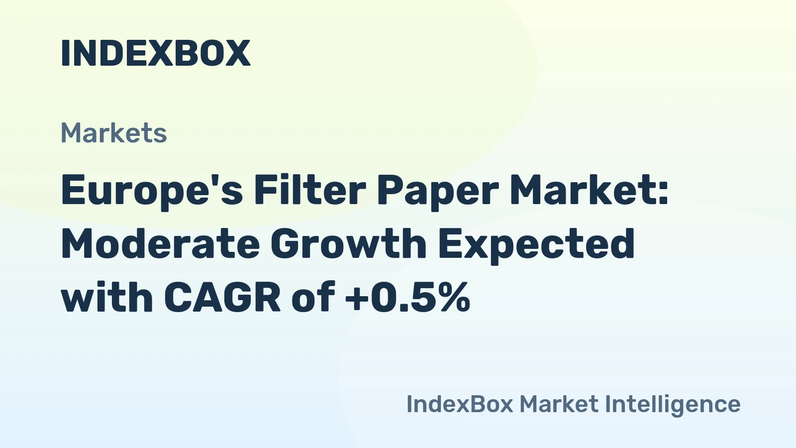 Europe's Filter Paper Market: Moderate Growth Expected with CAGR of +0.5%