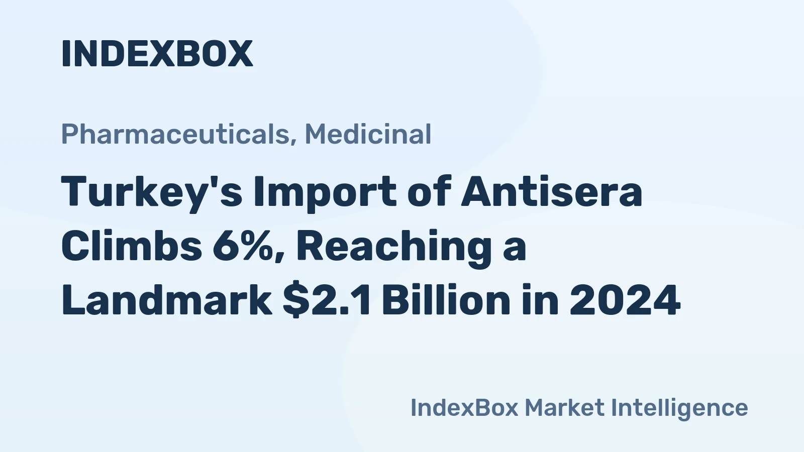 Turkey's Import of Antisera Climbs 6%, Reaching a Landmark $2.1 Billion in 2024