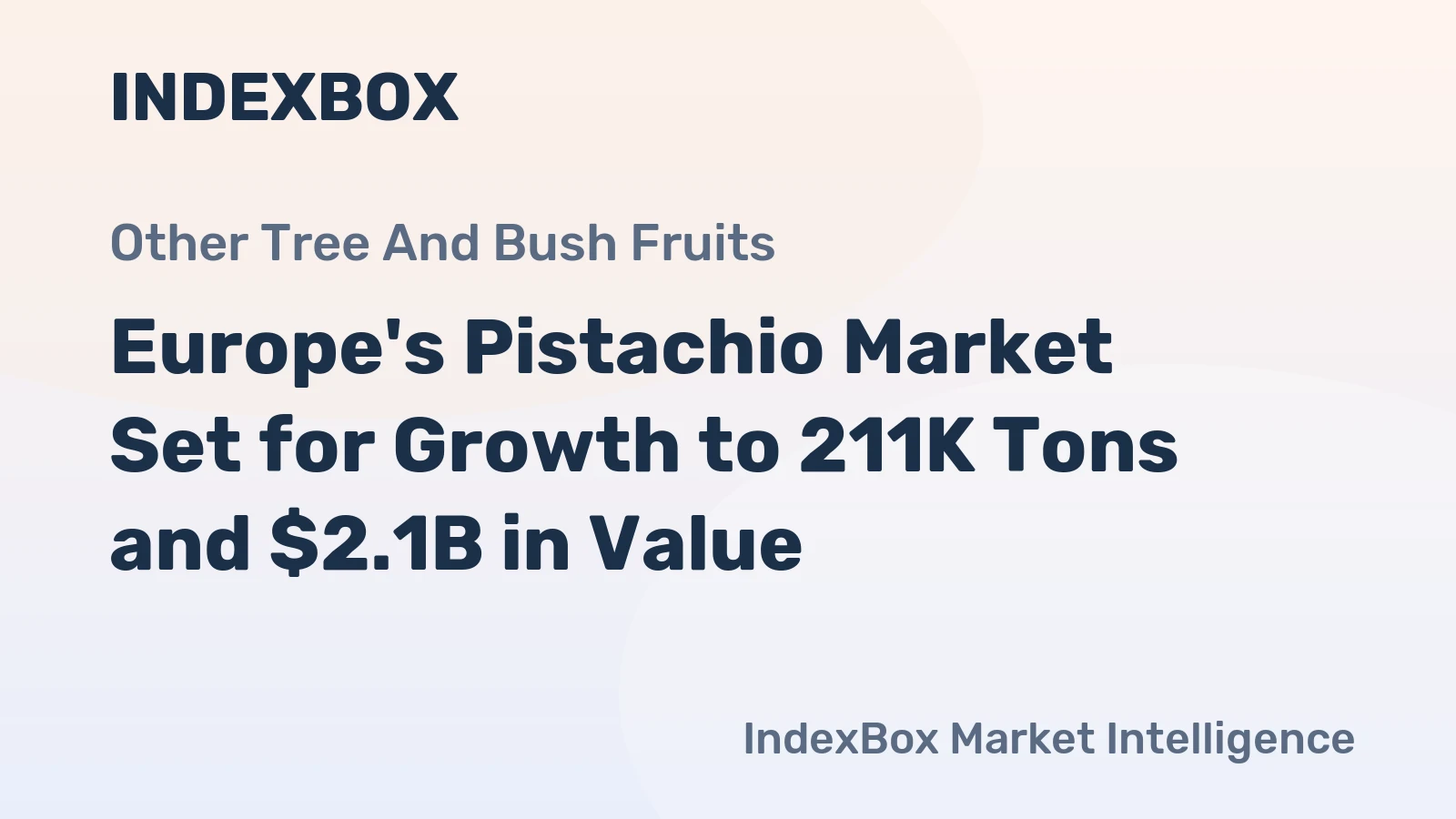 Europe's Pistachio Market Set for Growth to 211K Tons and $2.1B in Value