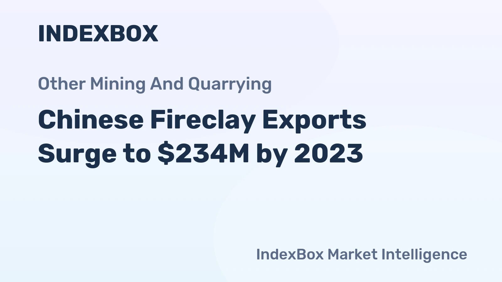 Chinese Fireclay Exports Surge to $234M by 2023