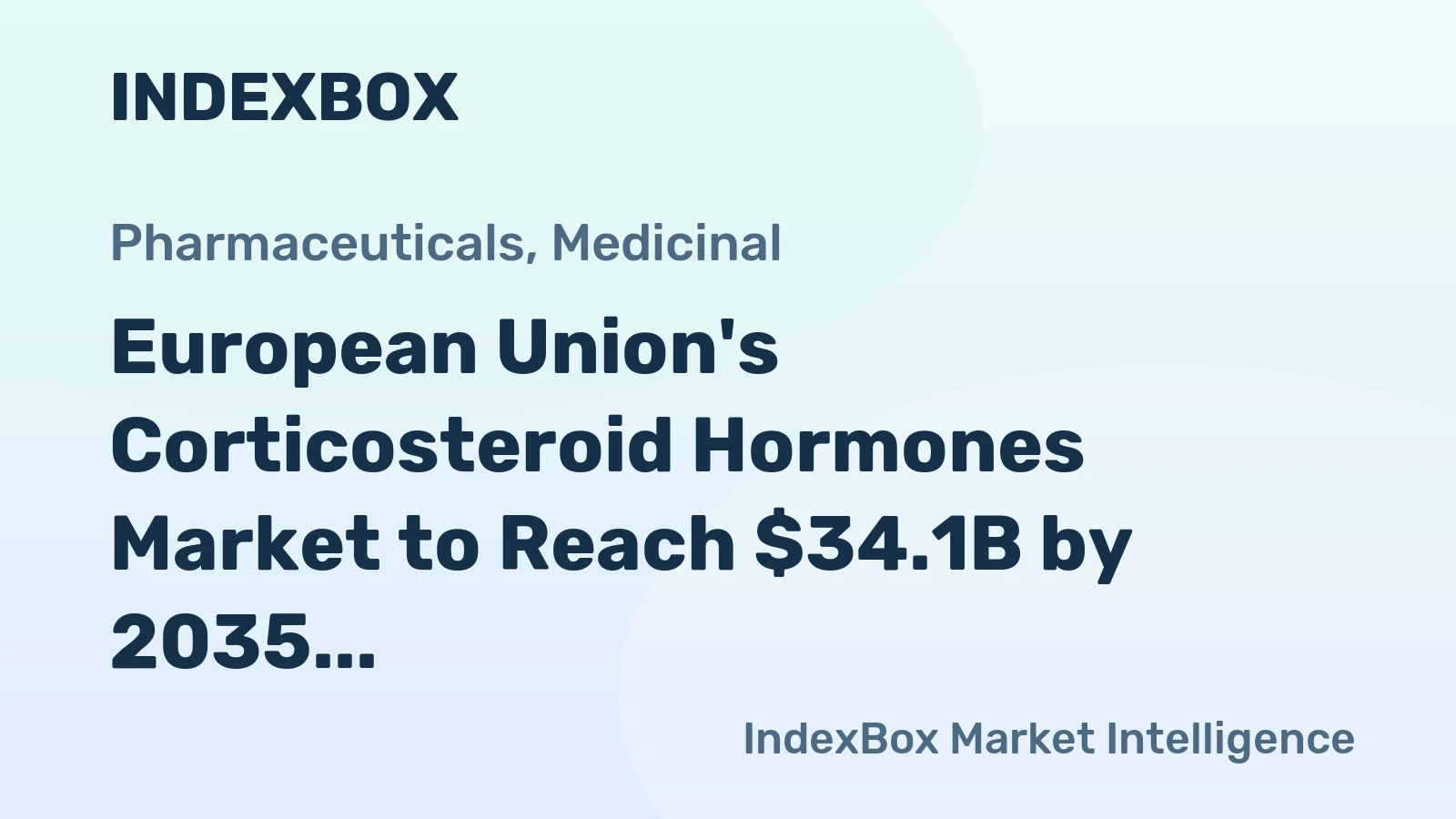 European Union's Corticosteroid Hormones Market to Reach $34.1B by 2035, with 93K Tons in Volume