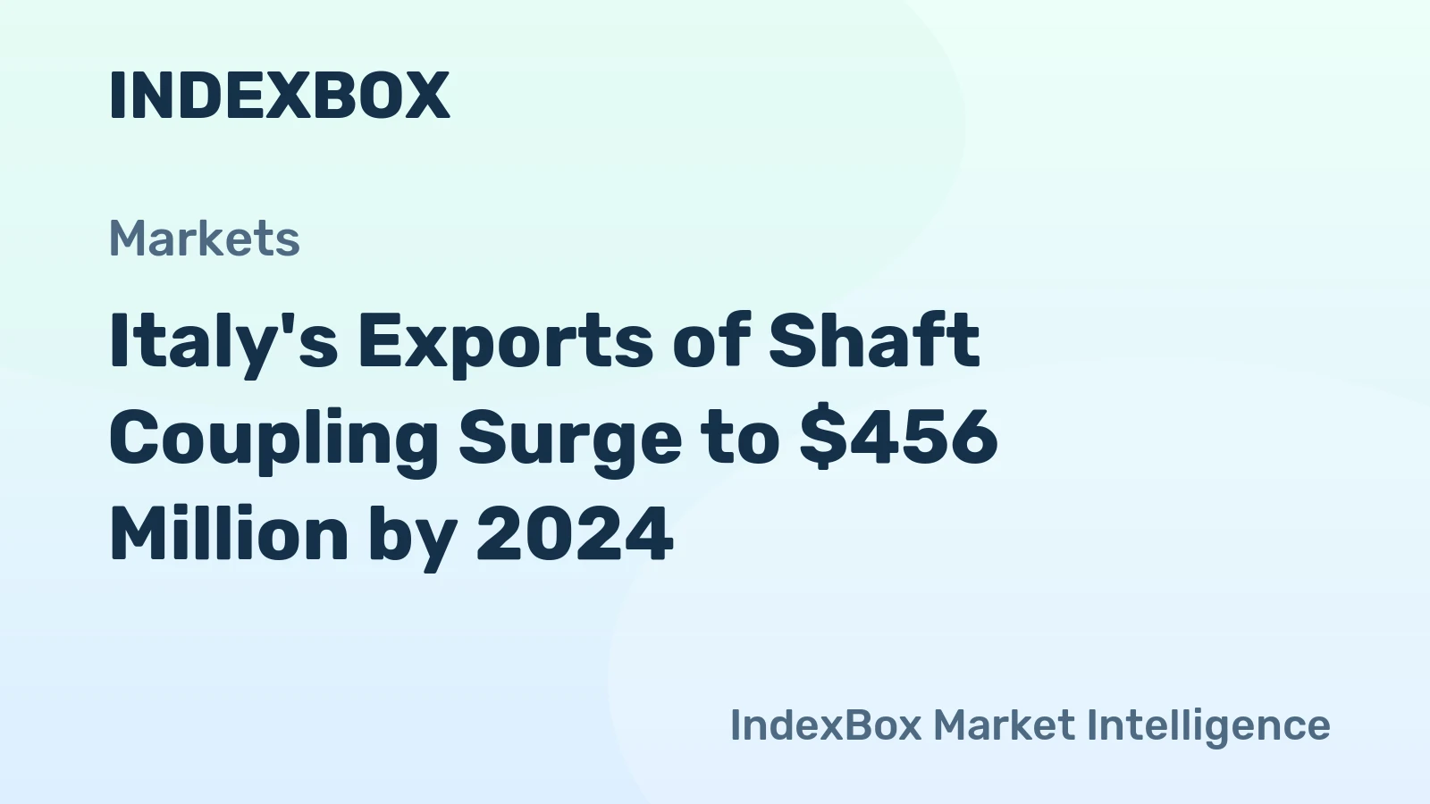 Italy's Exports of Shaft Coupling Surge to $456 Million by 2024