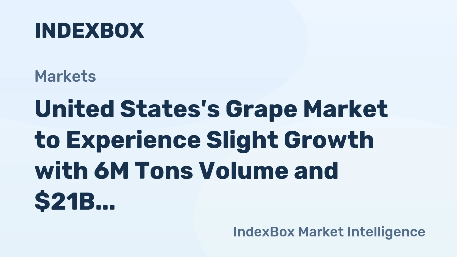 United States's Grape Market to Experience Slight Growth with 6M Tons Volume and $21B Value by 2035