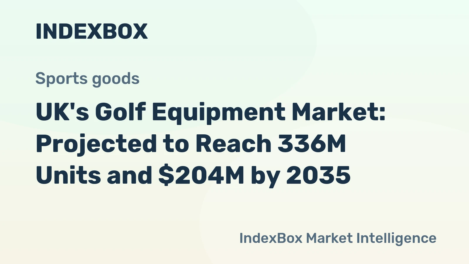 UK's Golf Equipment Market: Projected to Reach 336M Units and $204M by 2035