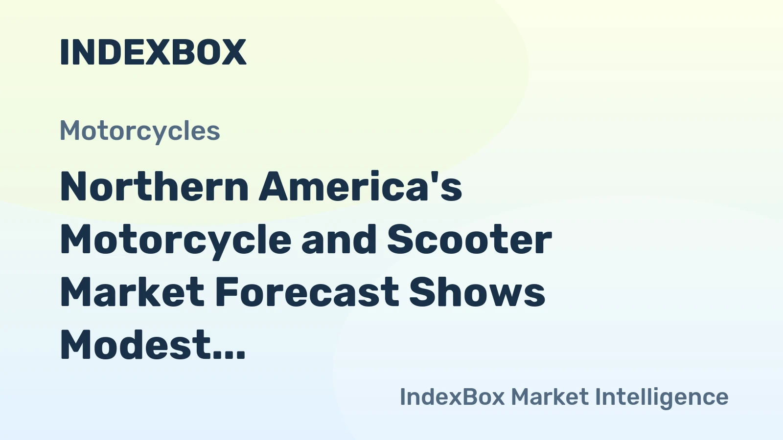 Northern America's Motorcycle and Scooter Market Forecast Shows Modest Growth With a 0.6% Volume CAGR