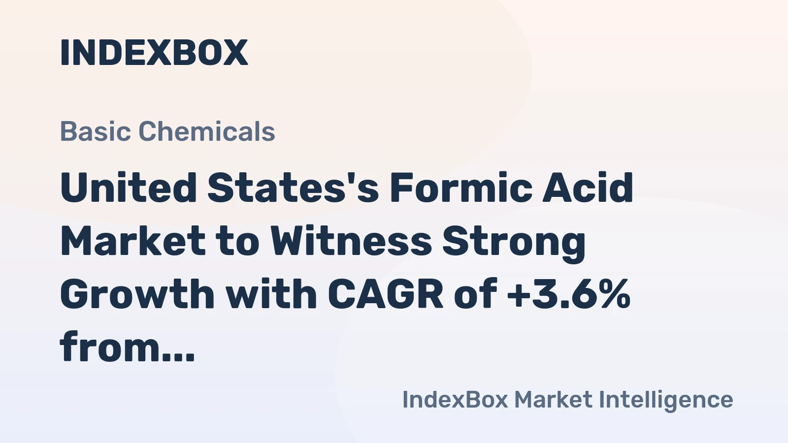 United States's Formic Acid Market to Witness Strong Growth with CAGR of +3.6% from 2024 to 2035