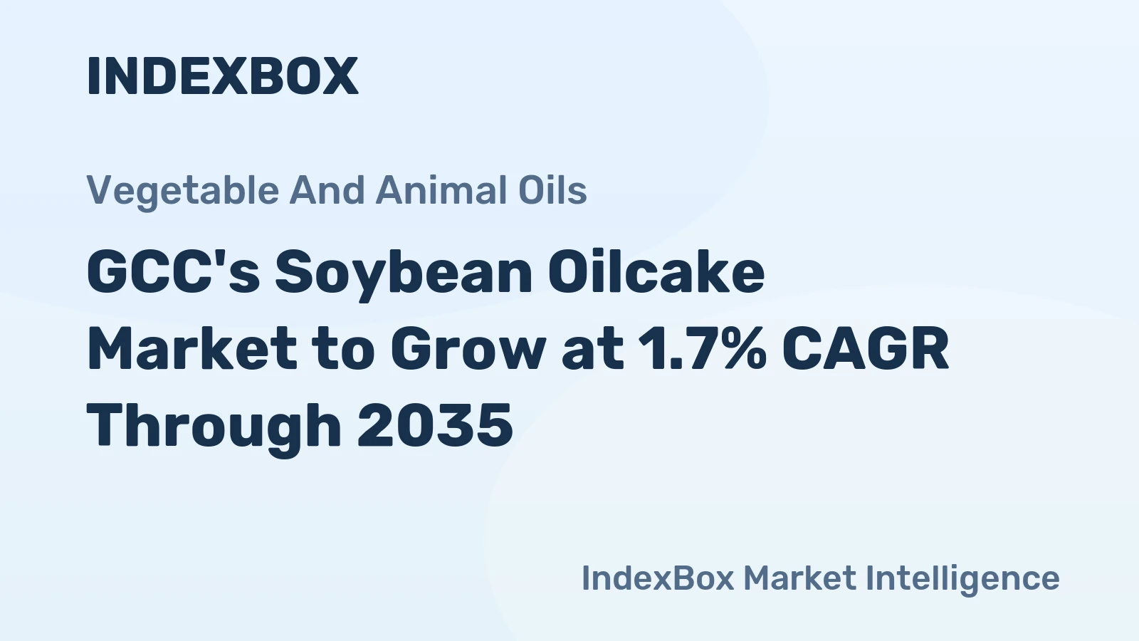 GCC's Soybean Oilcake Market to Grow at 1.7% CAGR Through 2035