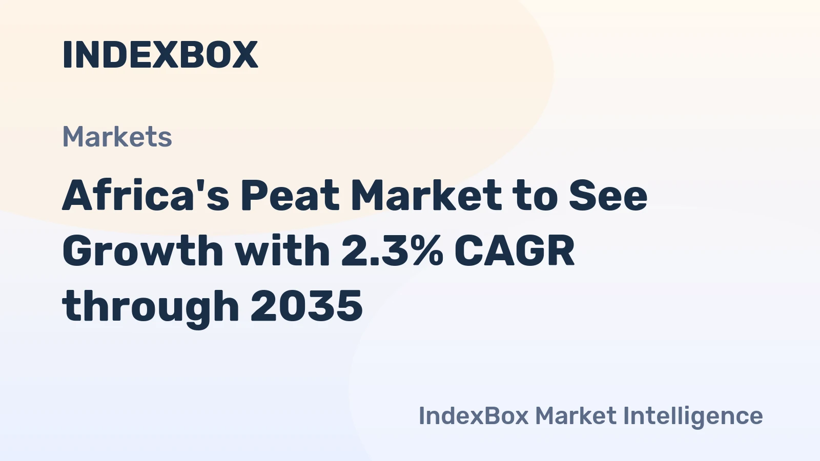 Africa's Peat Market to See Growth with 2.3% CAGR through 2035