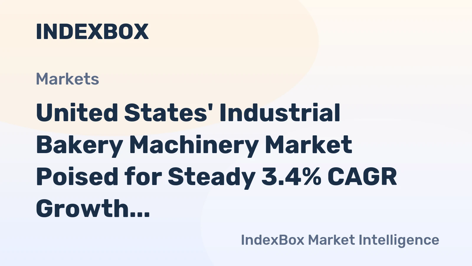 United States' Industrial Bakery Machinery Market Poised for Steady 3.4% CAGR Growth Through 2035