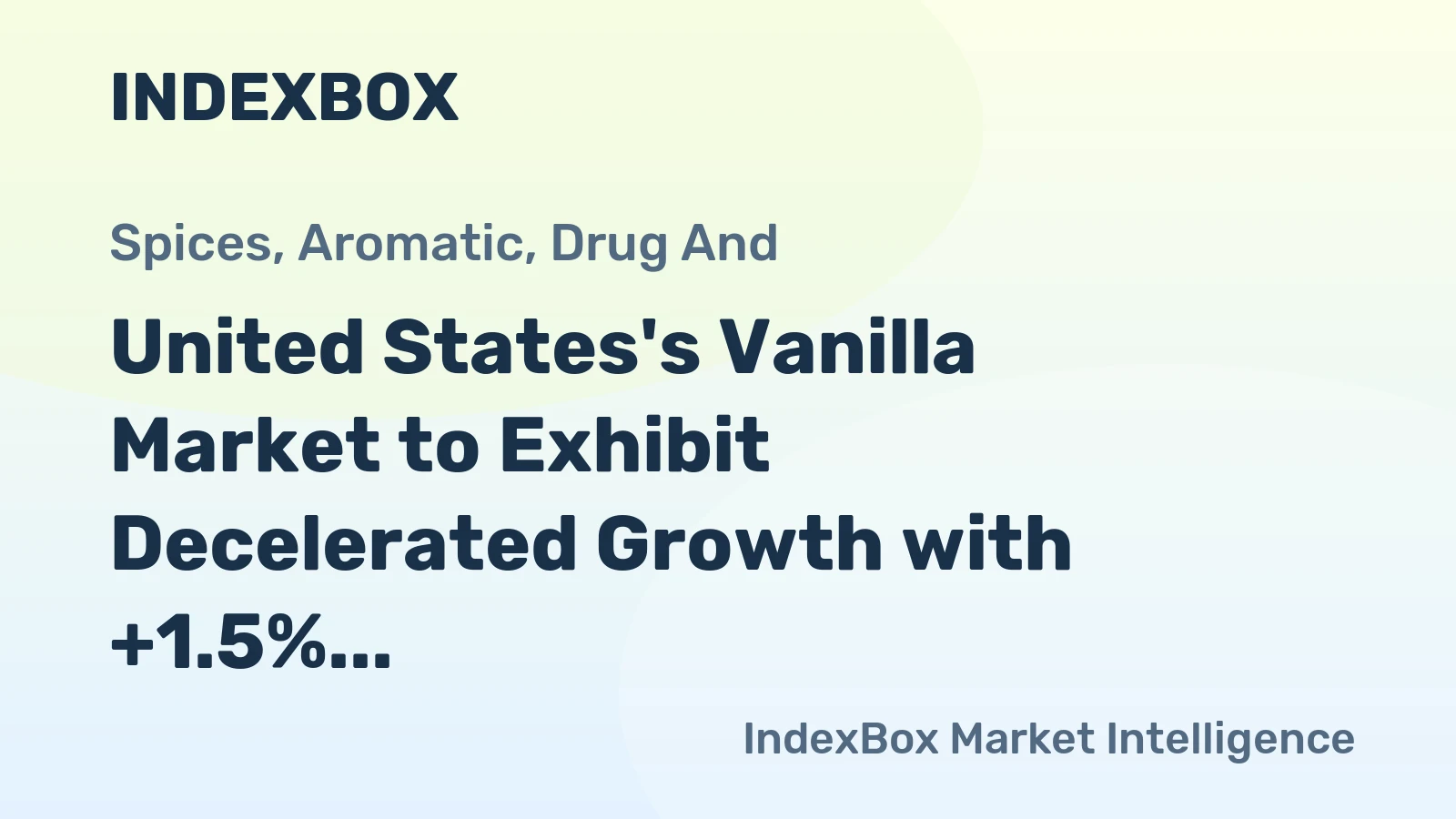 United States's Vanilla Market to Exhibit Decelerated Growth with +1.5% CAGR in Volume and +3.8% CAGR in Value from 2024 to 2035