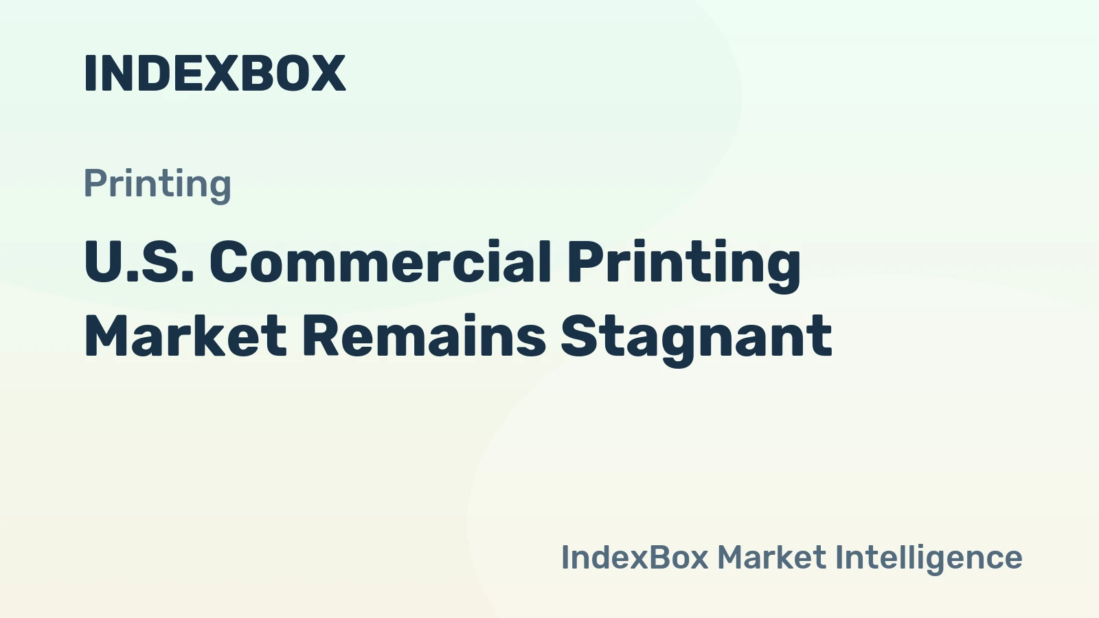 U.S. Commercial Printing Market Remains Stagnant
