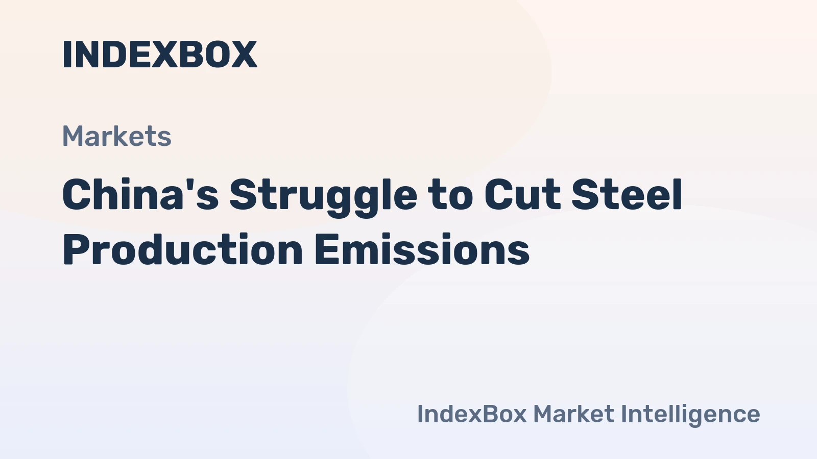 China's Struggle to Cut Steel Production Emissions