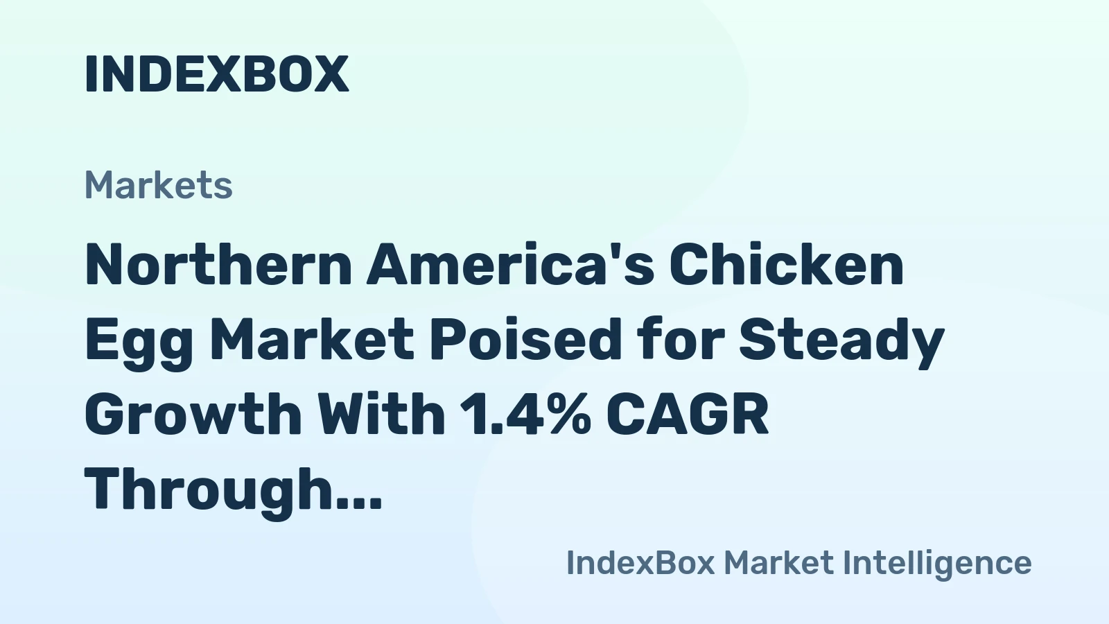 Northern America's Chicken Egg Market Poised for Steady Growth With 1.4% CAGR Through 2035