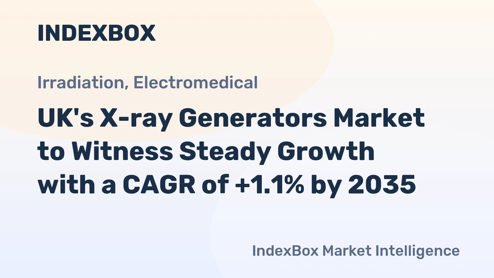 UK's X-ray Generators Market to Witness Steady Growth with a CAGR of +1.1% by 2035