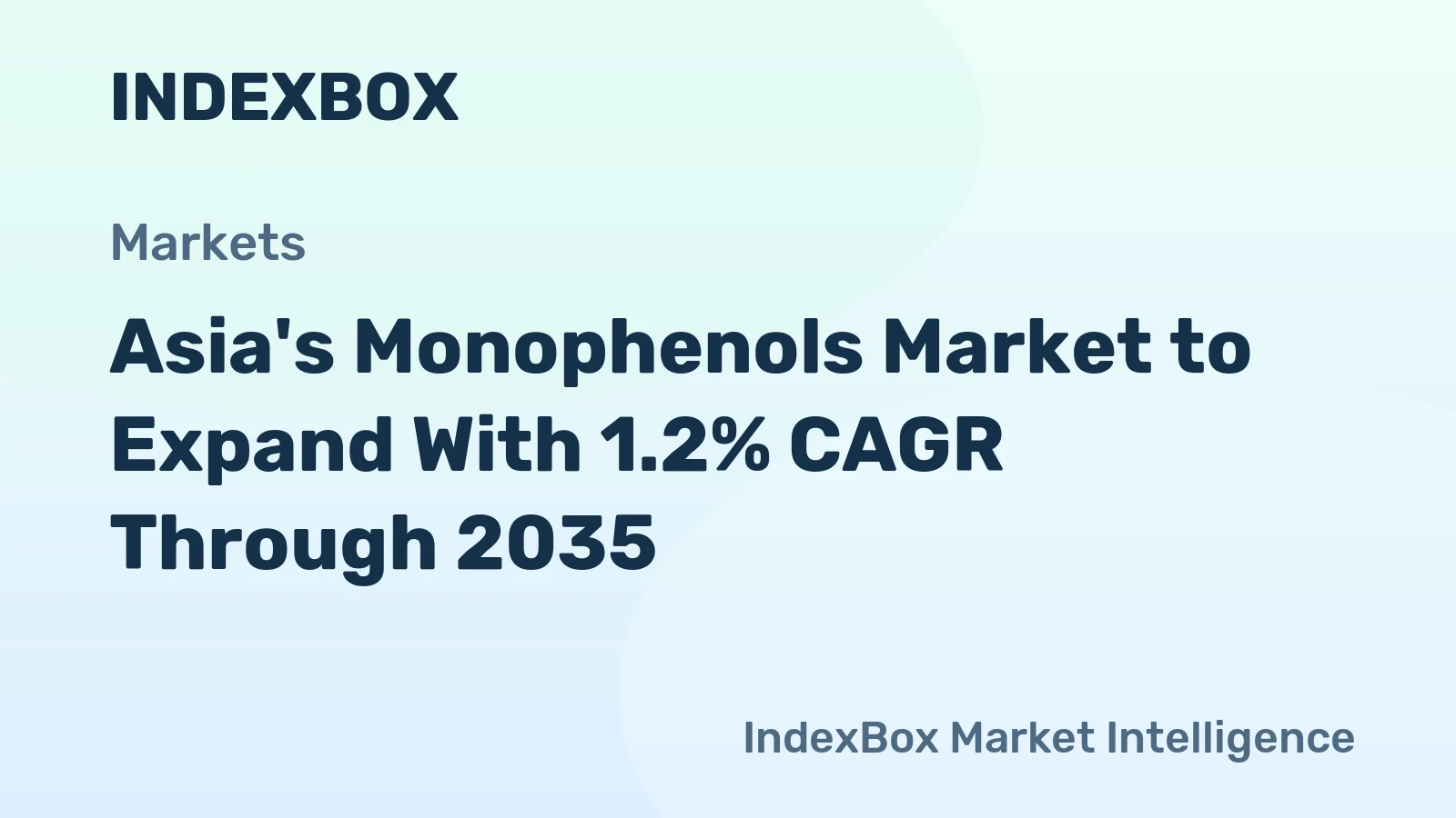 Asia's Monophenols Market to Expand With 1.2% CAGR Through 2035