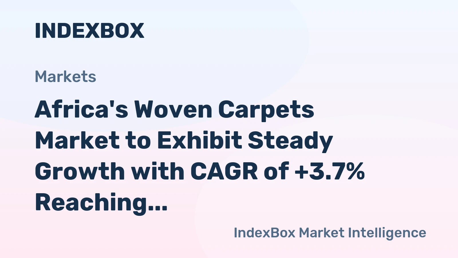 Africa's Woven Carpets Market to Exhibit Steady Growth with CAGR of +3.7% Reaching $4.9B by 2035