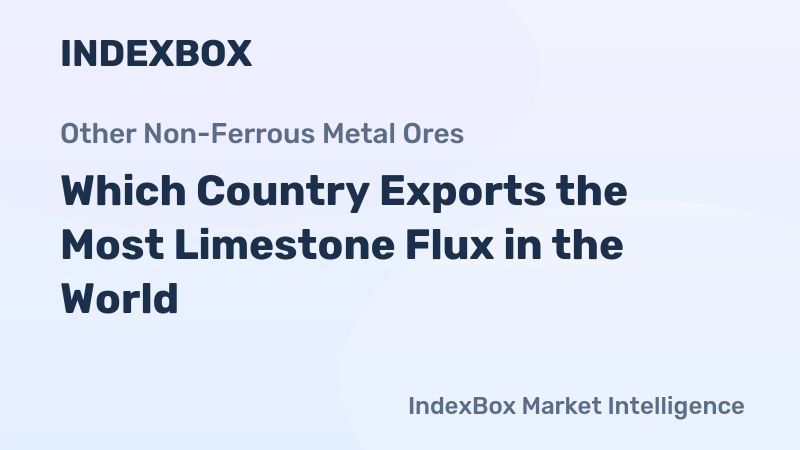 Which Country Exports the Most Limestone Flux in the World?