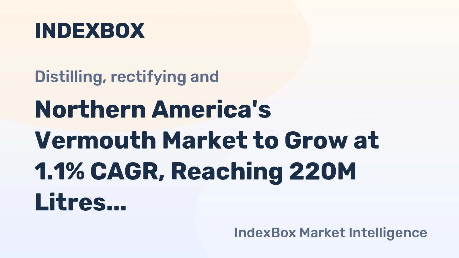 Northern America's Vermouth Market to Grow at 1.1% CAGR, Reaching 220M Litres by 2035