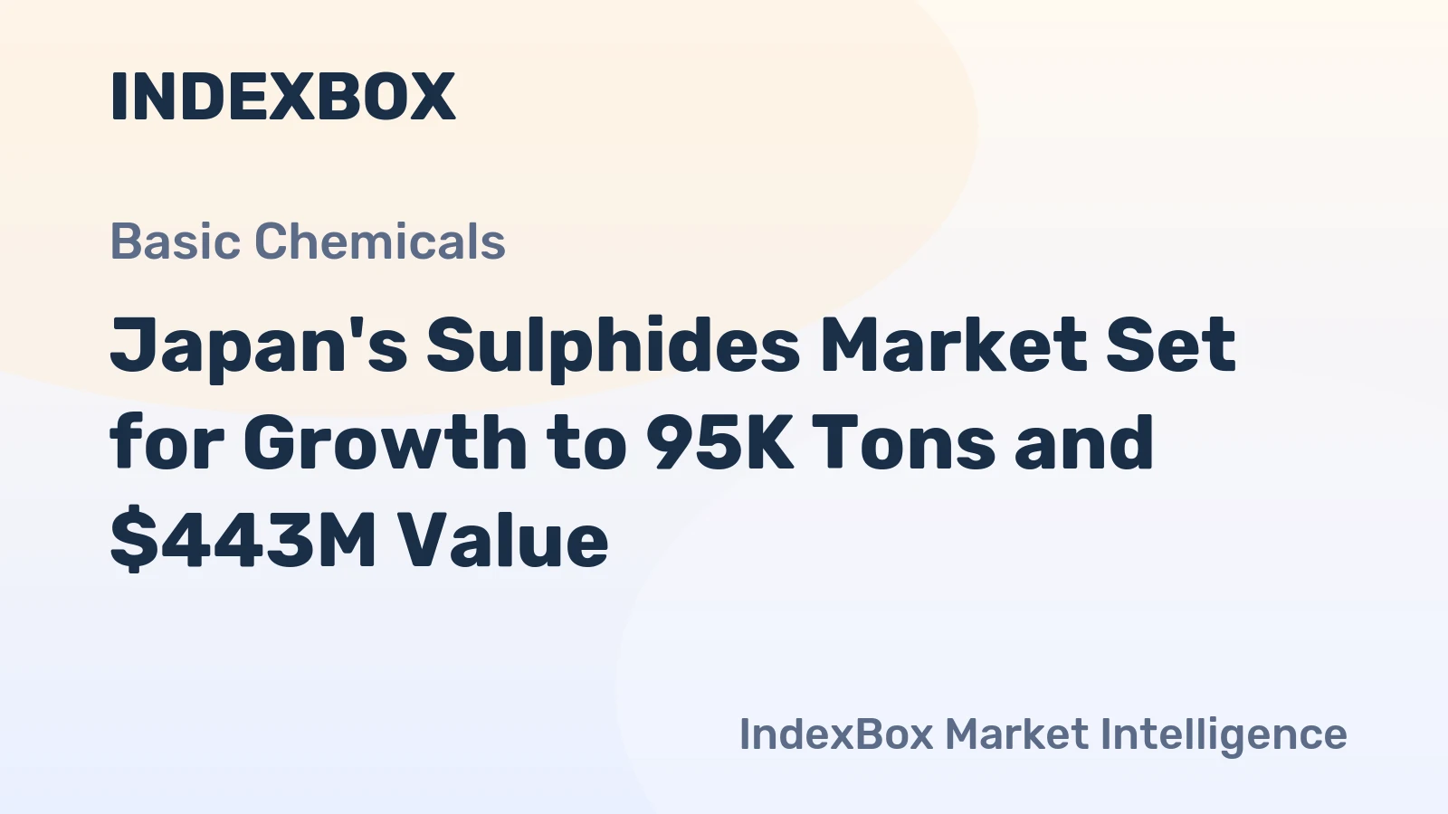 Japan's Sulphides Market Set for Growth to 95K Tons and $443M Value