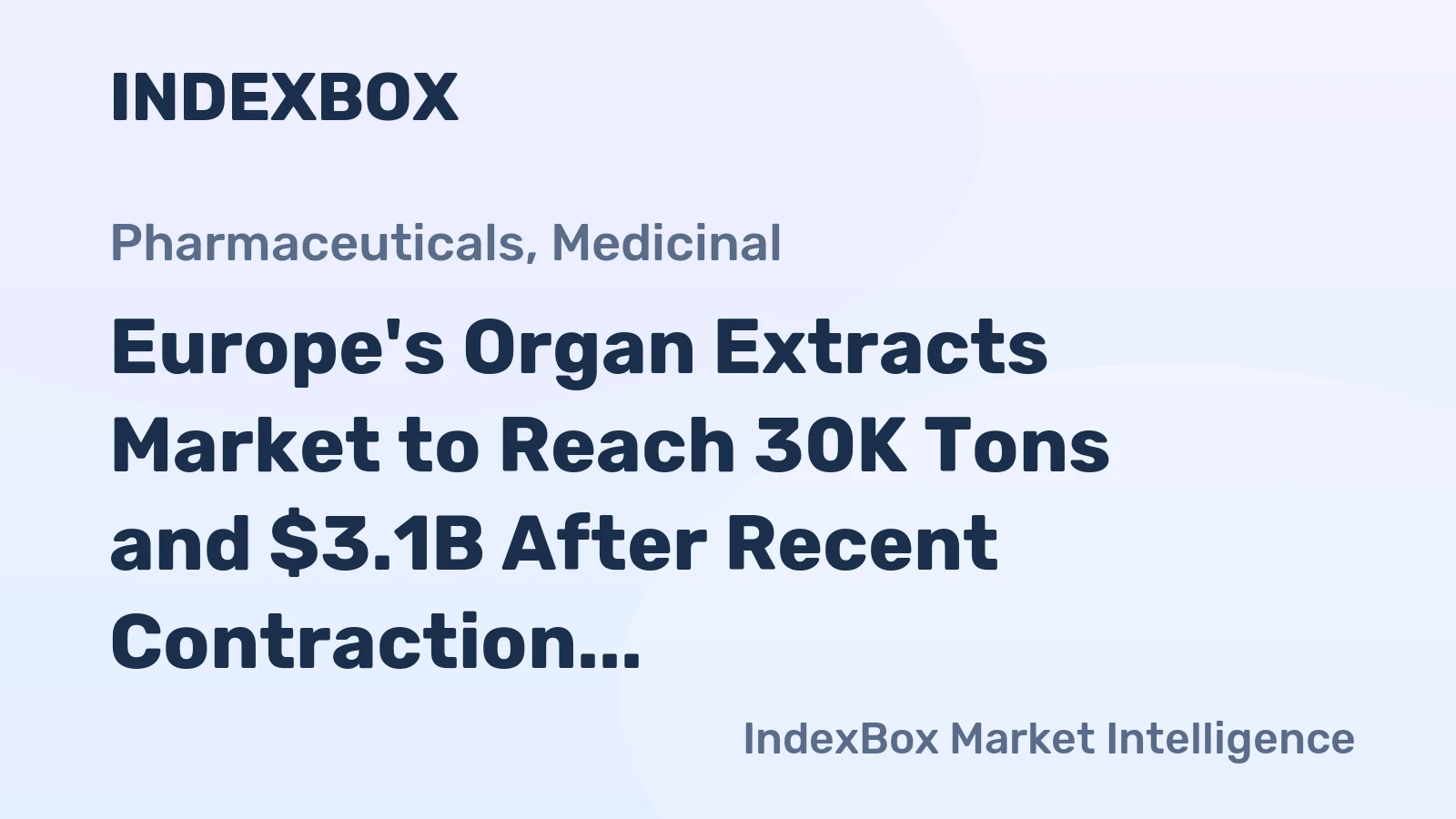 Europe's Organ Extracts Market to Reach 30K Tons and $3.1B After Recent Contraction