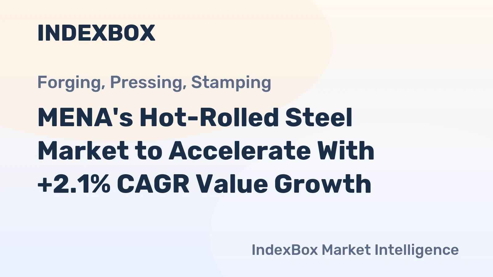 MENA's Hot-Rolled Steel Market to Accelerate With +2.1% CAGR Value Growth