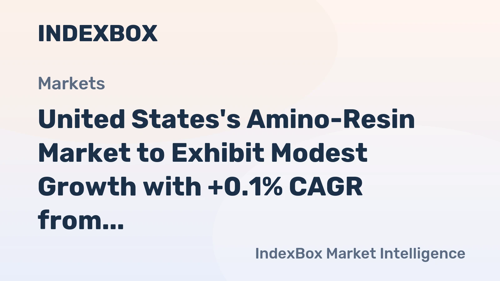 United States's Amino-Resin Market to Exhibit Modest Growth with +0.1% CAGR from 2024 to 2035