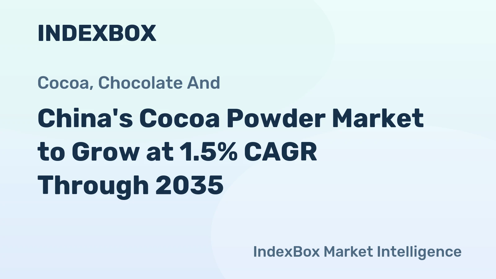 China's Cocoa Powder Market to Grow at 1.5% CAGR Through 2035