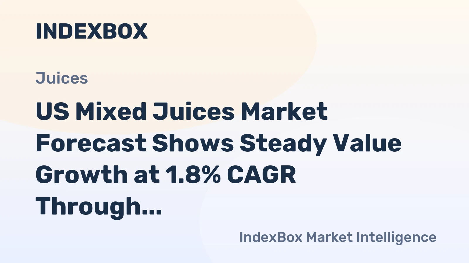 US Mixed Juices Market Forecast Shows Steady Value Growth at 1.8% CAGR Through 2035 Amid Flat Volume Trends