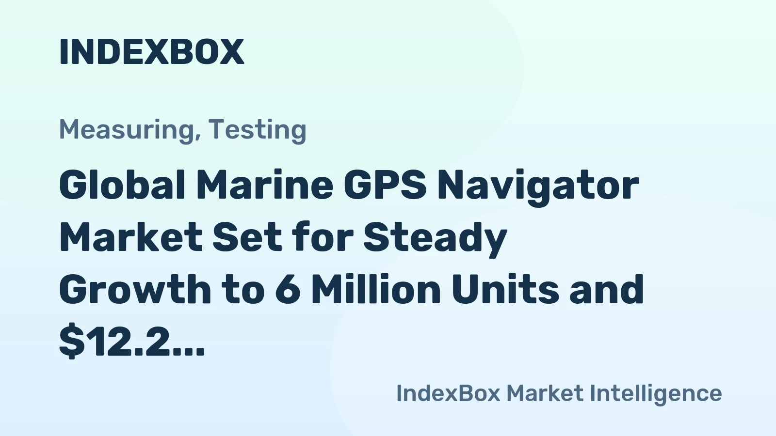 Global Marine GPS Navigator Market Set for Steady Growth to 6 Million Units and $12.2 Billion by 2035
