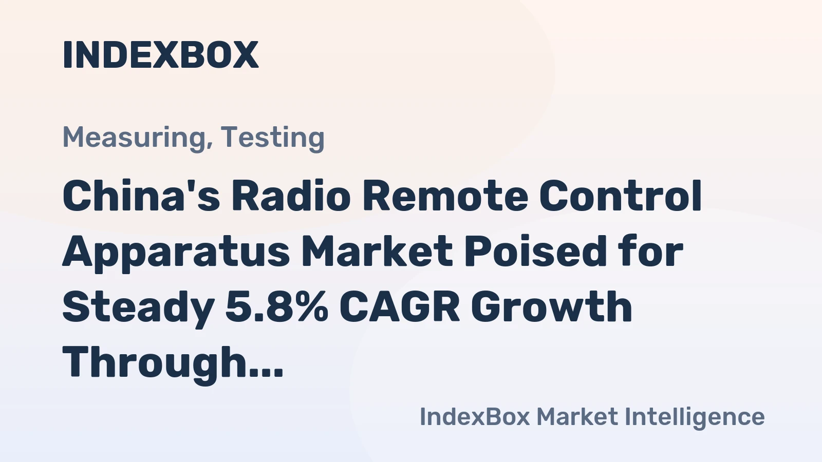China's Radio Remote Control Apparatus Market Poised for Steady 5.8% CAGR Growth Through 2035