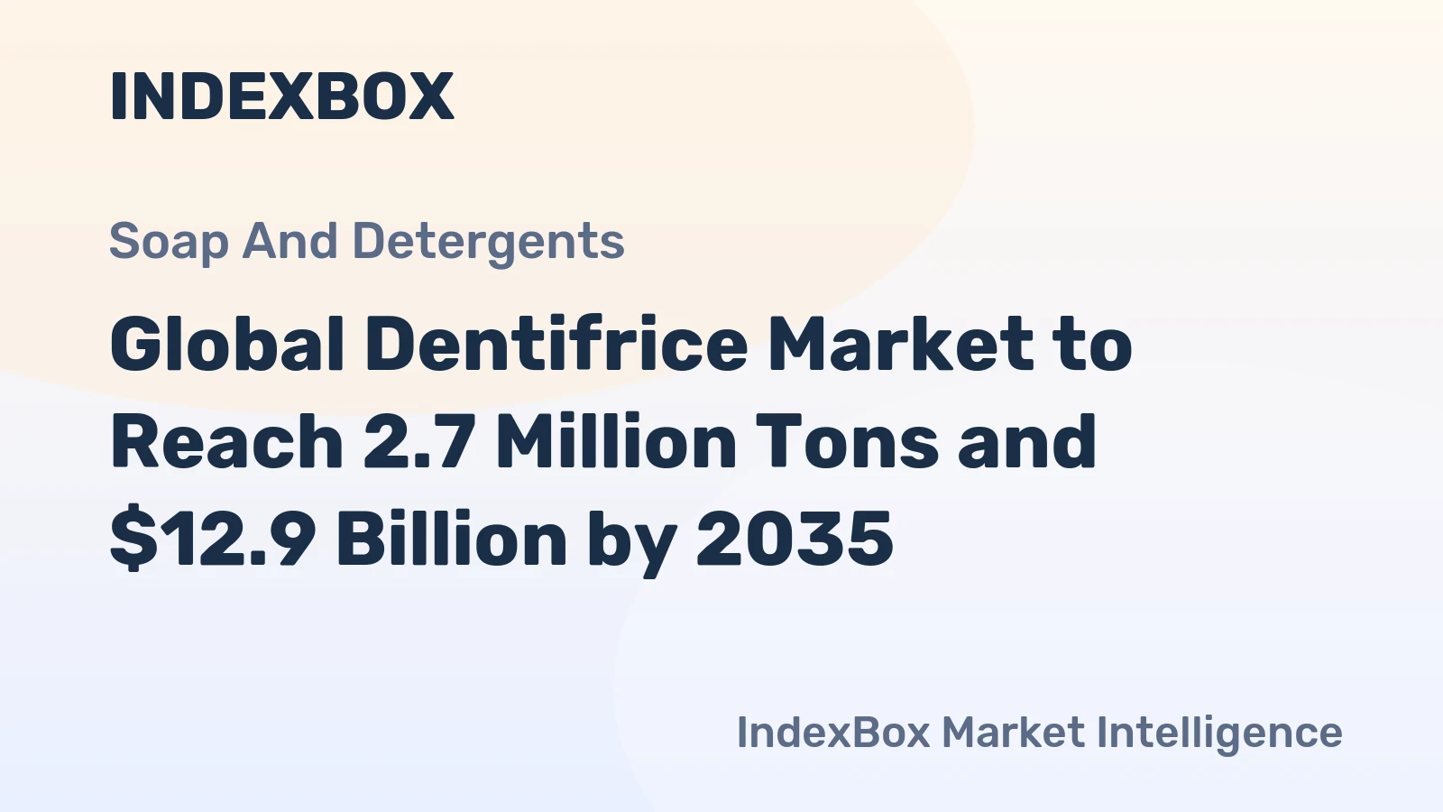 Global Dentifrice Market to Reach 2.7 Million Tons and $12.9 Billion by 2035