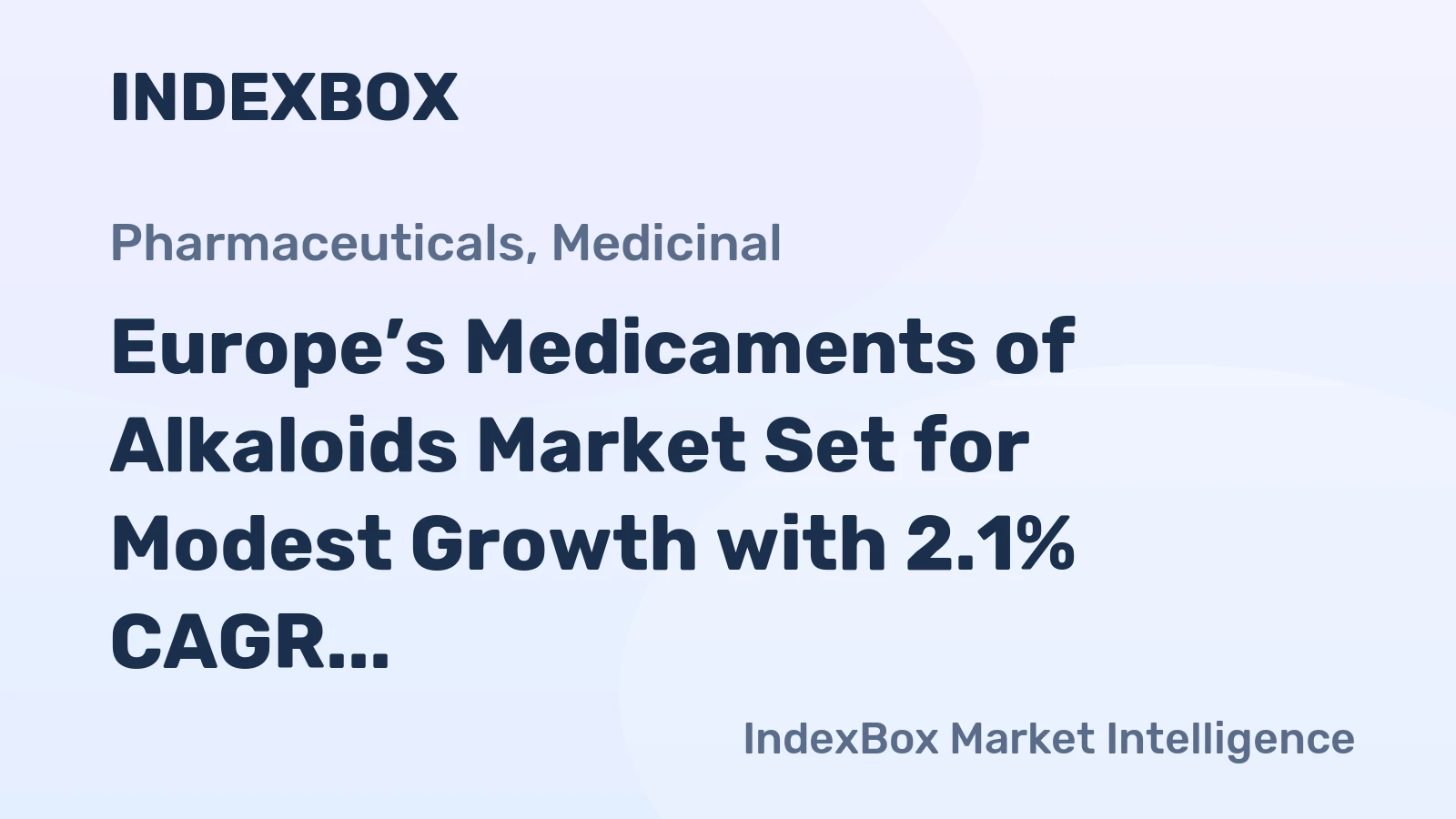 Europe’s Medicaments of Alkaloids Market Set for Modest Growth with 2.1% CAGR in Value
