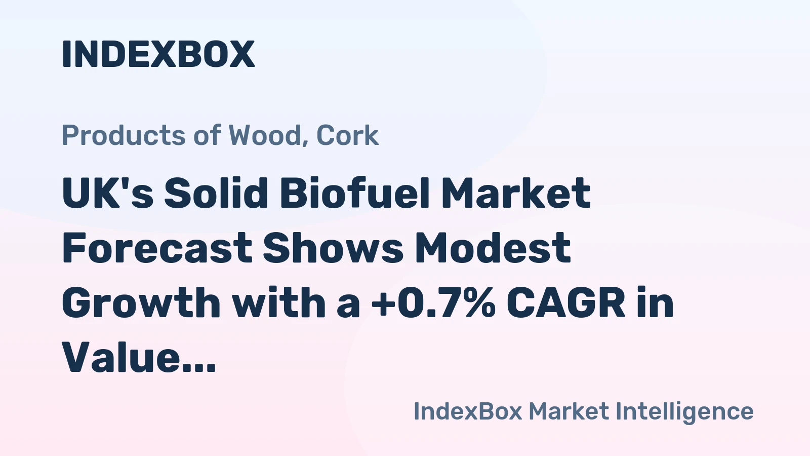UK's Solid Biofuel Market Forecast Shows Modest Growth with a +0.7% CAGR in Value