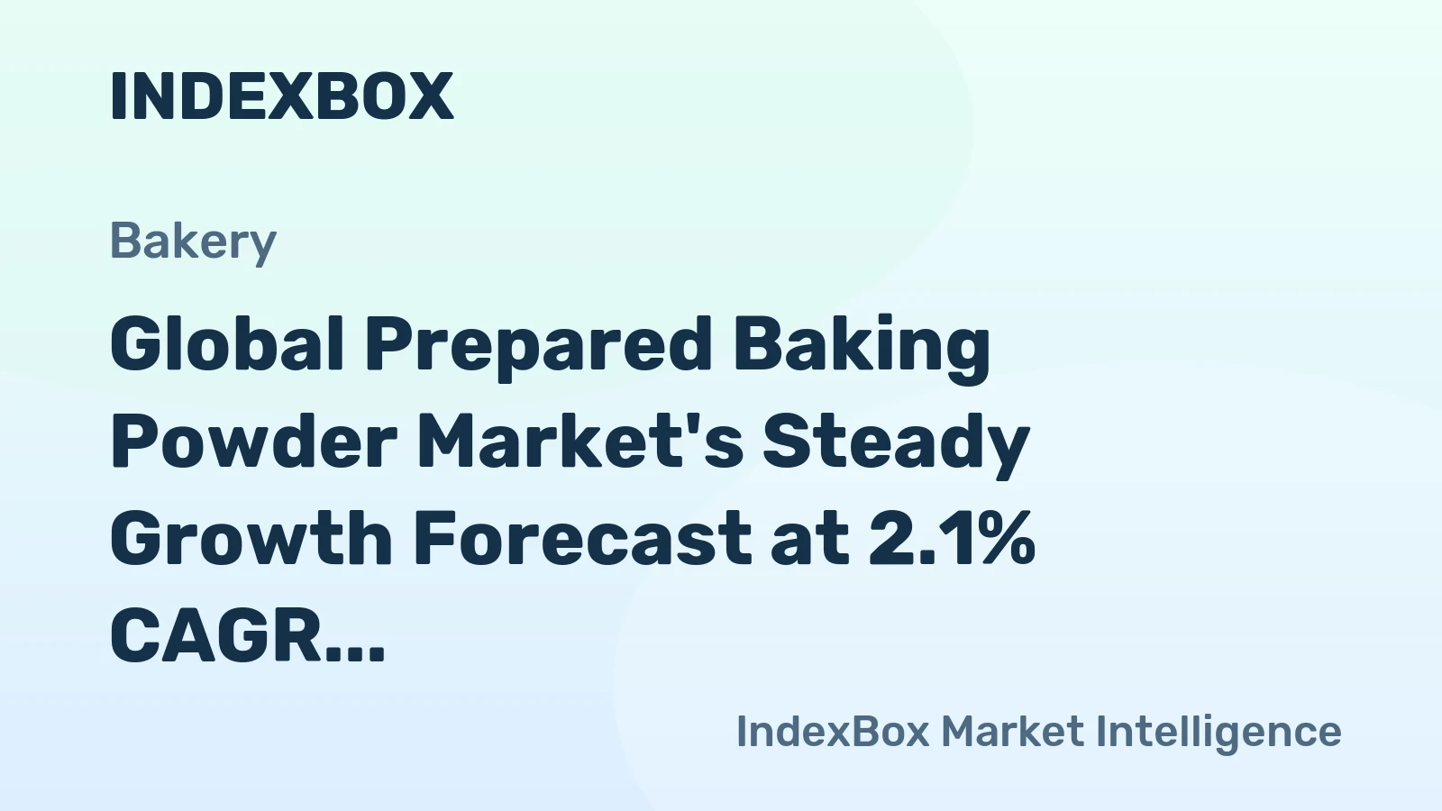 Global Prepared Baking Powder Market's Steady Growth Forecast at 2.1% CAGR Through 2035
