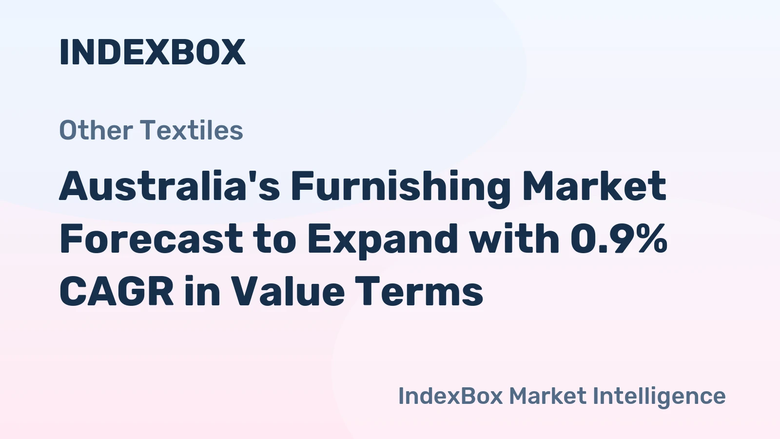 Australia's Furnishing Market Forecast to Expand with 0.9% CAGR in Value Terms