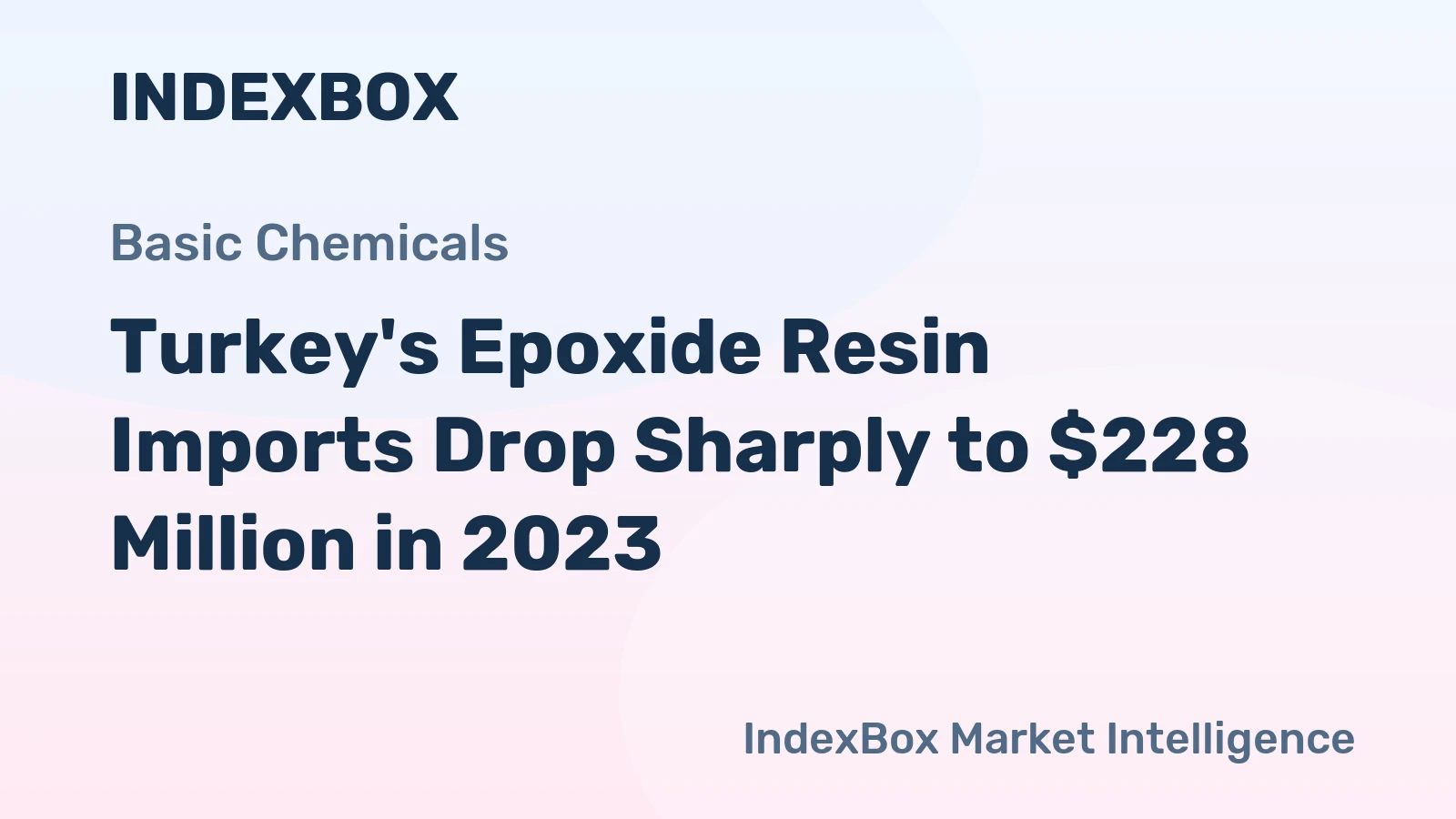 Turkey's Epoxide Resin Imports Drop Sharply to $228 Million in 2023
