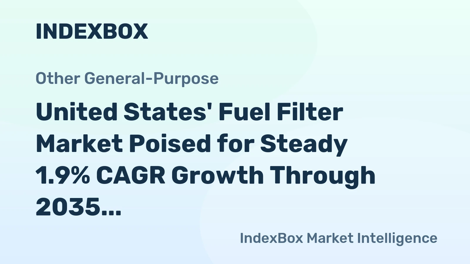 United States' Fuel Filter Market Poised for Steady 1.9% CAGR Growth Through 2035