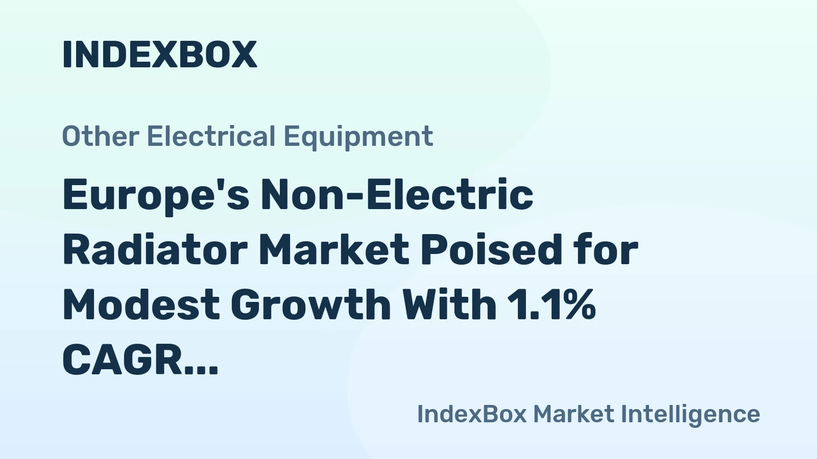 Europe's Non-Electric Radiator Market Poised for Modest Growth With 1.1% CAGR Through 2035