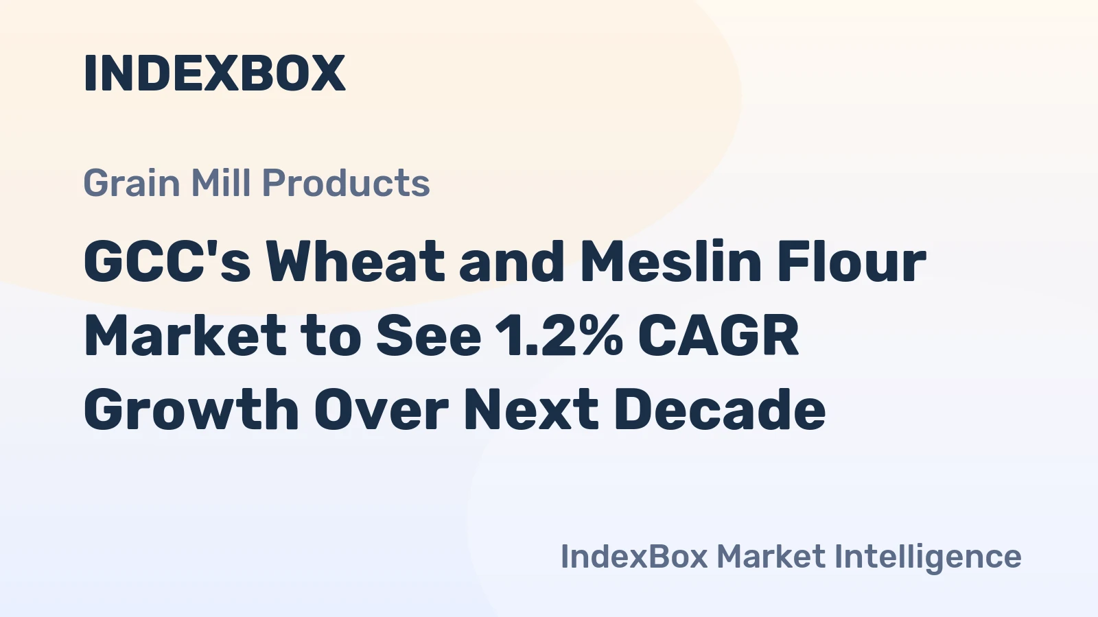 GCC's Wheat and Meslin Flour Market to See 1.2% CAGR Growth Over Next Decade