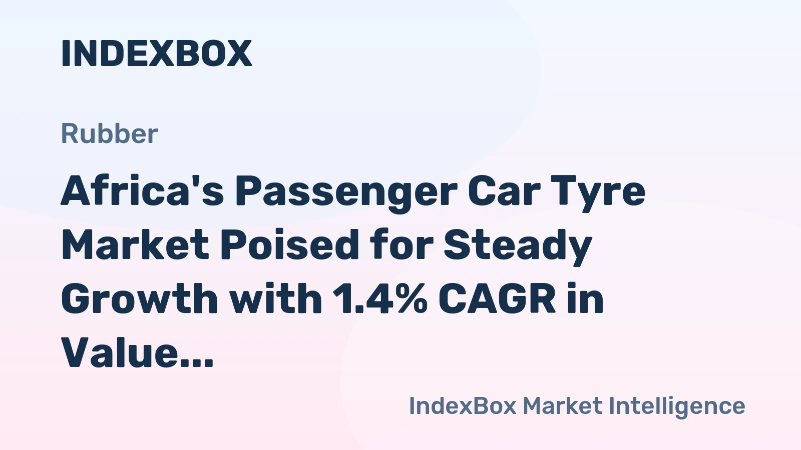 Africa's Passenger Car Tyre Market Poised for Steady Growth with 1.4% CAGR in Value Through 2035