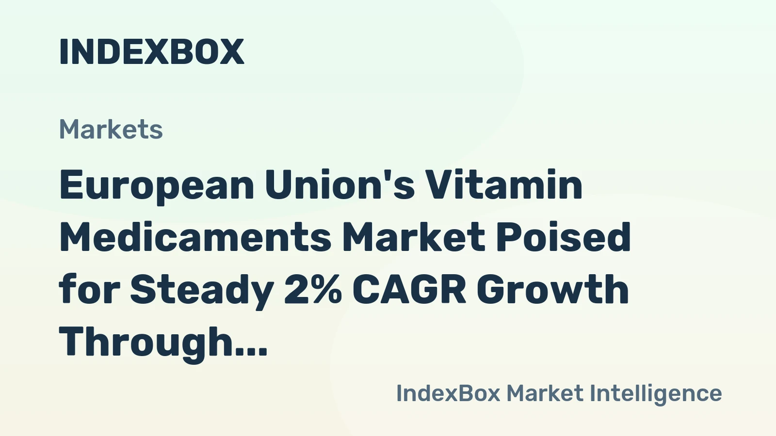 European Union's Vitamin Medicaments Market Poised for Steady 2% CAGR Growth Through 2035